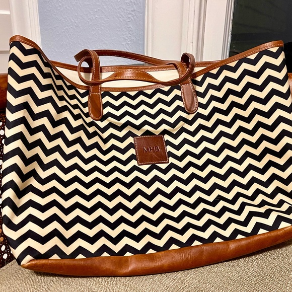 Barrington | Bags | Barrington St Anne Tote In Chevron With Mhb ...